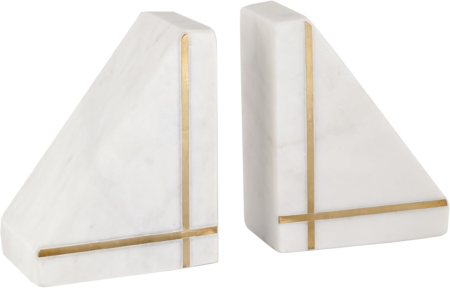 Amazon.com: Mie Creations Heavy Marble Bookends for Shelves Set of 2 ...