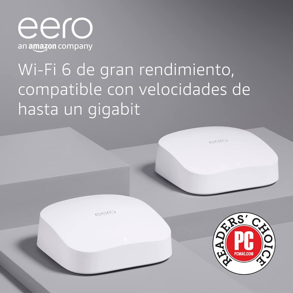 Sistema de router de malla Amazon eero Pro 6 con Wi-Fi 6, controlador ...