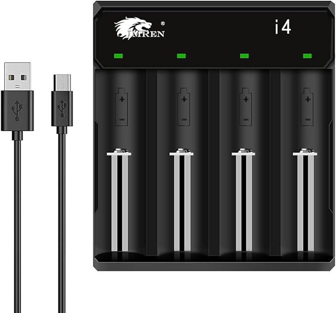 Amazon.com: 26650 21700 Battery Charger, 4Bay 26650 21700 Fast Battery ...