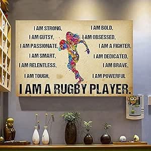 I Am A Rugby Player Girl Rugby Team Inspirational Motivational Female ...