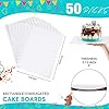 Amazon.com: 50 Pcs 13.4 x 9.8 Rectangle Cake Board Disposable Cardboard ...