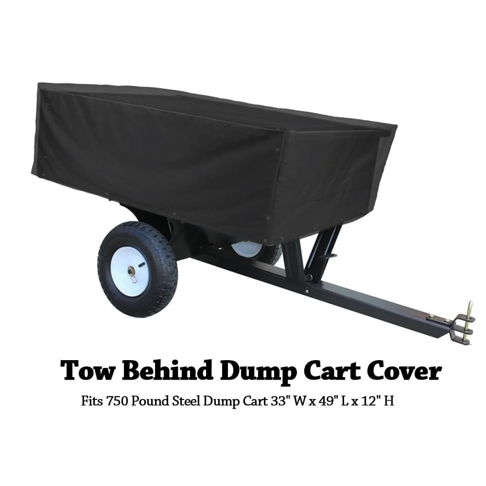 Snapklik.com : Tow Behind Dump Cart Cover Waterproof Heavy Duty Steel ...