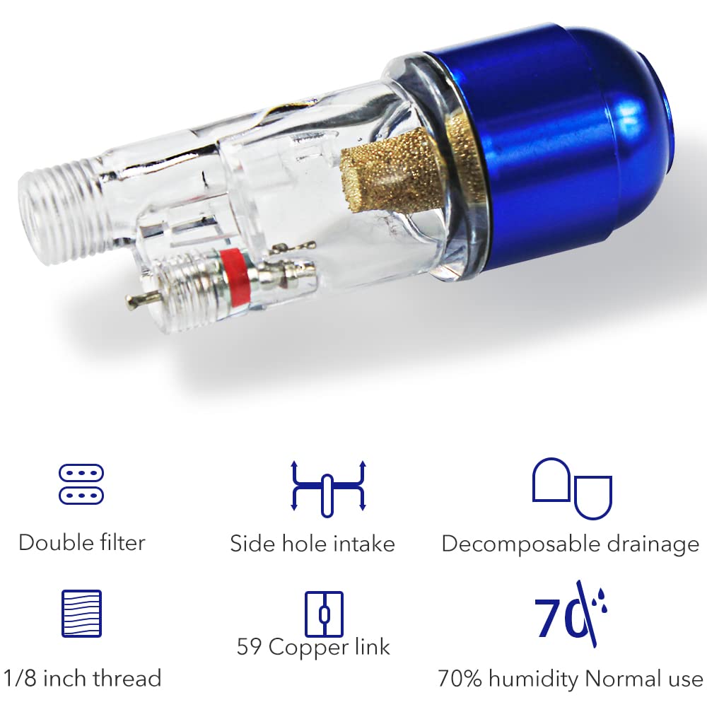 Snapklik.com : HUBEST in-Line Mini Airbrush Air Filter & Moisture Water ...