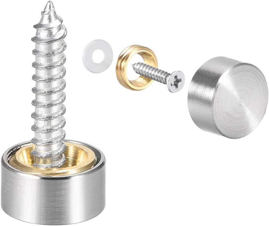 Amazon.com: HityTech Stainless Steel Screw Cover/Cap (Full Metal ...