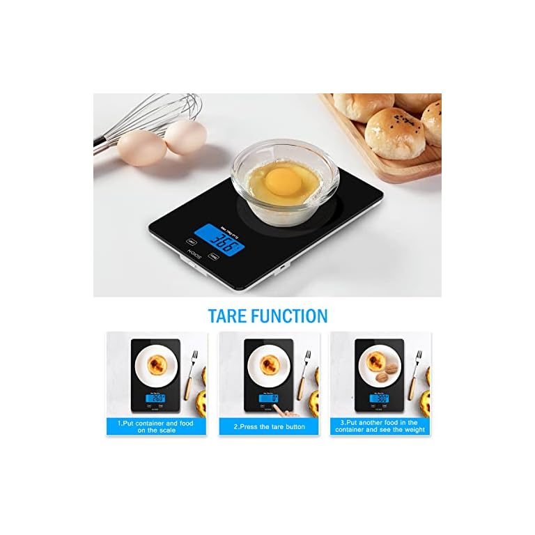 Buy KOIOS Food Scale, 33lb/15Kg Digital Kitchen Scale for Food Ounces ...
