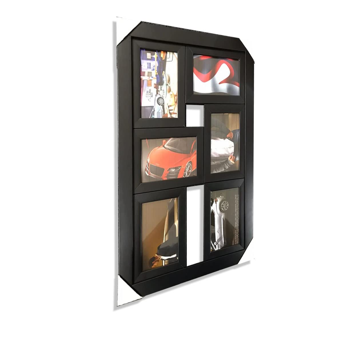 Porta Retrato Multifotos 6 Poses Preto Molduras Marilia | Amazon.com.br