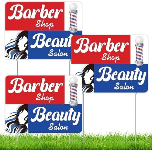 Amazon.com: Therwen 3 Pcs Walk Ins Welcome Barber Sign 12 x 15.8 Inch ...