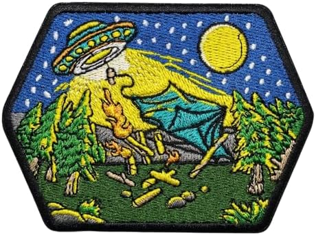 Amazon.com: Alien Patch, Alien Patches, 3.5 Inch UFO Alien Patch - Space Iron On Patches for ...