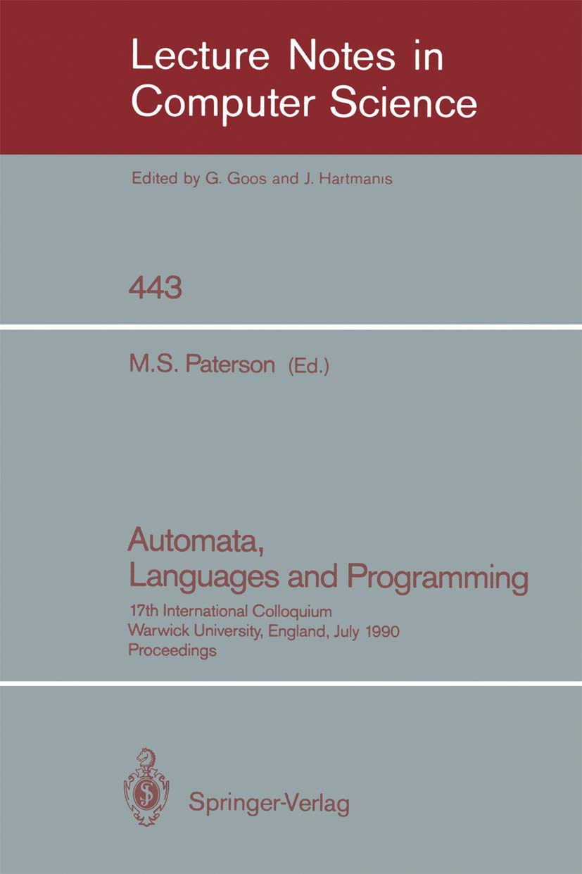 Automata, Languages and Programming: 17th International Colloquium ...