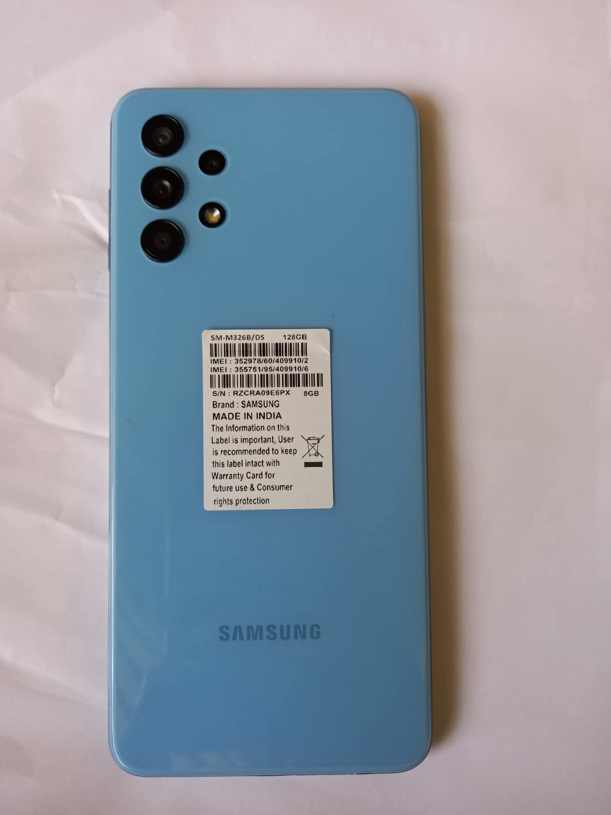 Samsung Galaxy M32 5G (Sky Blue, 6GB RAM, 128GB Storage) | Dimensity ...