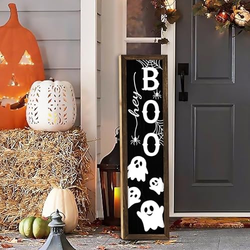 Amazon.com: Halloween Boo Porch Sign Decor for Welcome Front Door ...