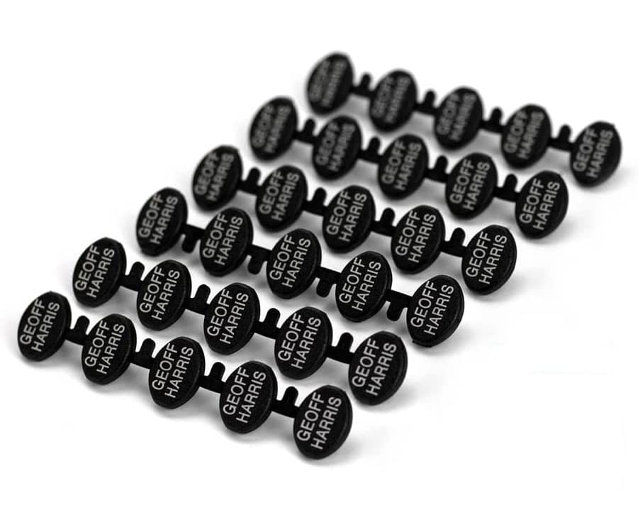 Attachatag Extra Permanent Personalised Name Tags For Clothing Black 30 ...