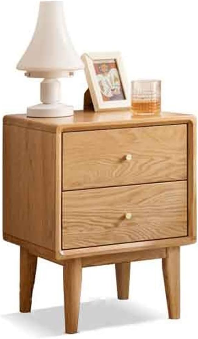 Amazon.com: Bedside Table Nightstand Wooden Bedside Table Oak Bedside ...