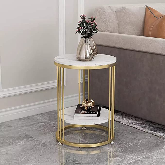 Tungstun Decor Metal Round Side Table,Coffee Table, End Table with ...