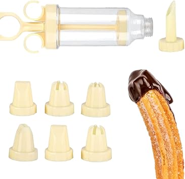 Bee Vibes Jeringa para Churros Repostería Profesional - Kit con 7 ...