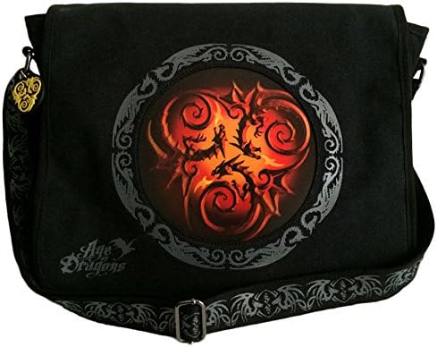 Anne Stokes Messenger Bag Black Fantasy 3D Lenticular Tribal Dragon ...