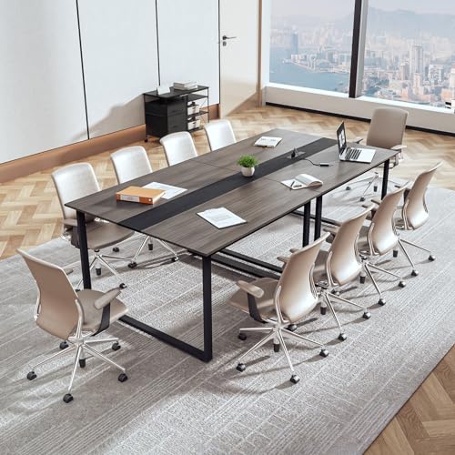 WASAGUN 8FT Rectangular Conference Room Table, Meeting Seminar Table ...