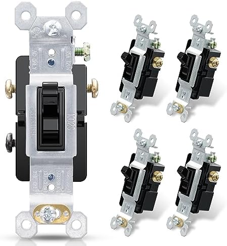 Leviton CS220-2W 20-Amp, 120/277-Volt, Toggle Double-Pole AC Quiet ...