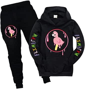 Amazon.com: Kids Flamingo Merch Double Print Hooded Boys Flamingo Flim ...