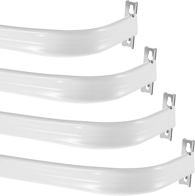 Amazon.com: Wesiti 4 Packs Curtain Single Rods Bulk for Windows ...