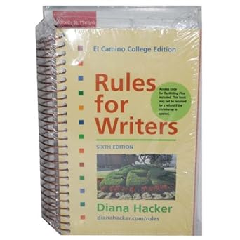 Amazon.com: Rules for Writers: 9780312481049: Hacker, Diana, Downs ...