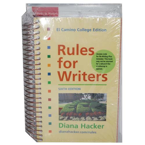 Amazon.com: Rules for Writers: 9780312481049: Hacker, Diana, Downs ...