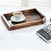 Amazon.com: MyGift 15 Inch Wooden Coffee Table Tray, Decorative Rustic ...