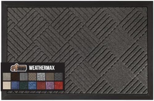Amazon.com: Bernini Aqua-Terra Waterproof Shoe Scraper Door Mat, Heavy ...