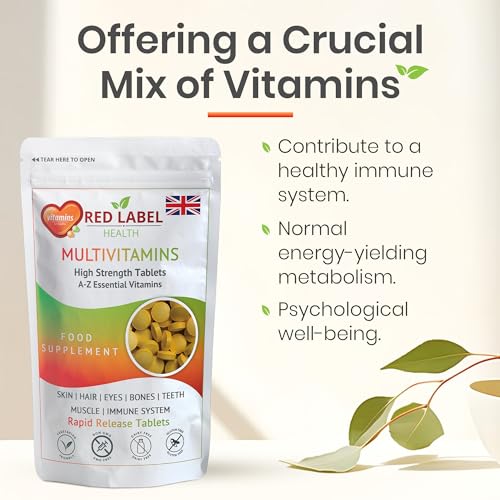 Multivitamin Tablets for Men & Women High Strength Multi Vitamin ...