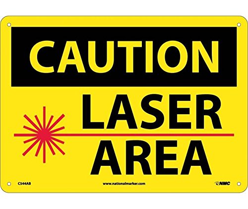 National Marker C544AB Caution Laser Area Sign: Amazon.com: Industrial ...
