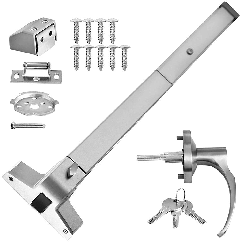 Buy OBOYGANGNQE Door Push Bar Panic Exit Device With Exterior Lever