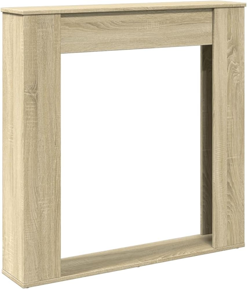 Amazon.com: vidaXL Fireplace Surround Sonoma Oak 39.4x7.9x39.4 ...