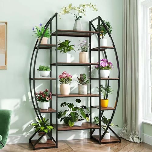 Amazon.com: GDLF Tall Plant Stand Large Plant Shelf Indoor 71" Metal ...