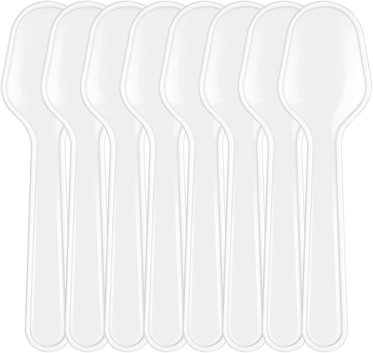 Amazon.com: 500PCS Clear Disposable Tasting Spoons Plastic Sampling ...