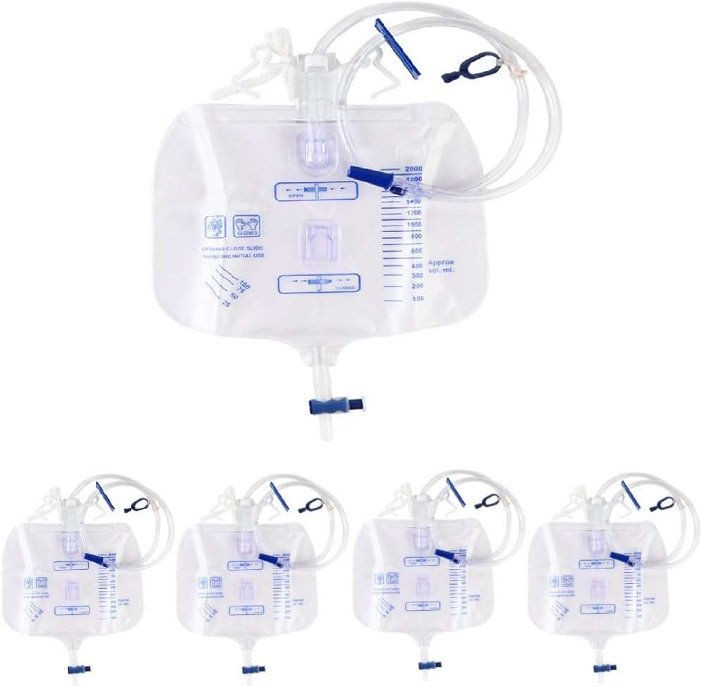 Amazon.com: 154002 Drainage Bag with Anti-Reflux Chamber, 2000mL (3 ...
