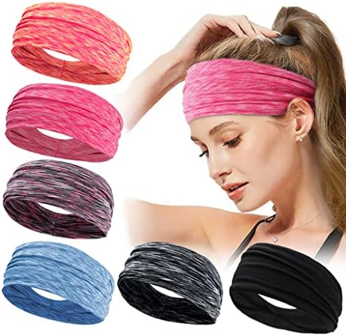 Amazon.com: DRESHOW Yoga Sports Headbands for Women Elastic Non-Slip ...