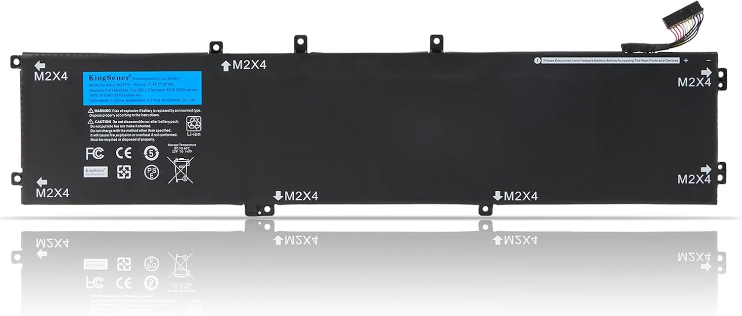 KingSener 6GTPY 97Wh Laptop Battery for Dell XPS 15 9570 9560 7590 ...