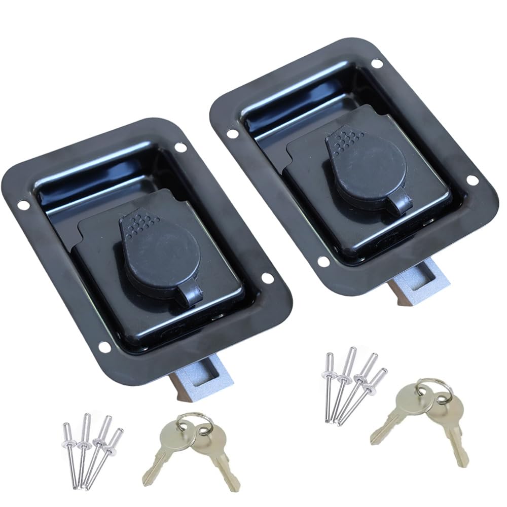 Snapklik.com : Truck Bed Tool Box Latch Paddle Handle Locking Latch ...
