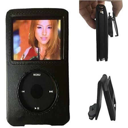 Amazon.com: Aiboco Leather Clip Case for iPod Classic Thin 160GB 120GB ...