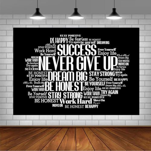 Amazon.com : Lofaris Inspirational Motivational Quotes Backdrop ...