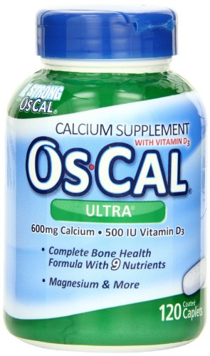 OS-Cal Ultra 600 Plus Calcium Supplement Tablets with 9 Essential ...