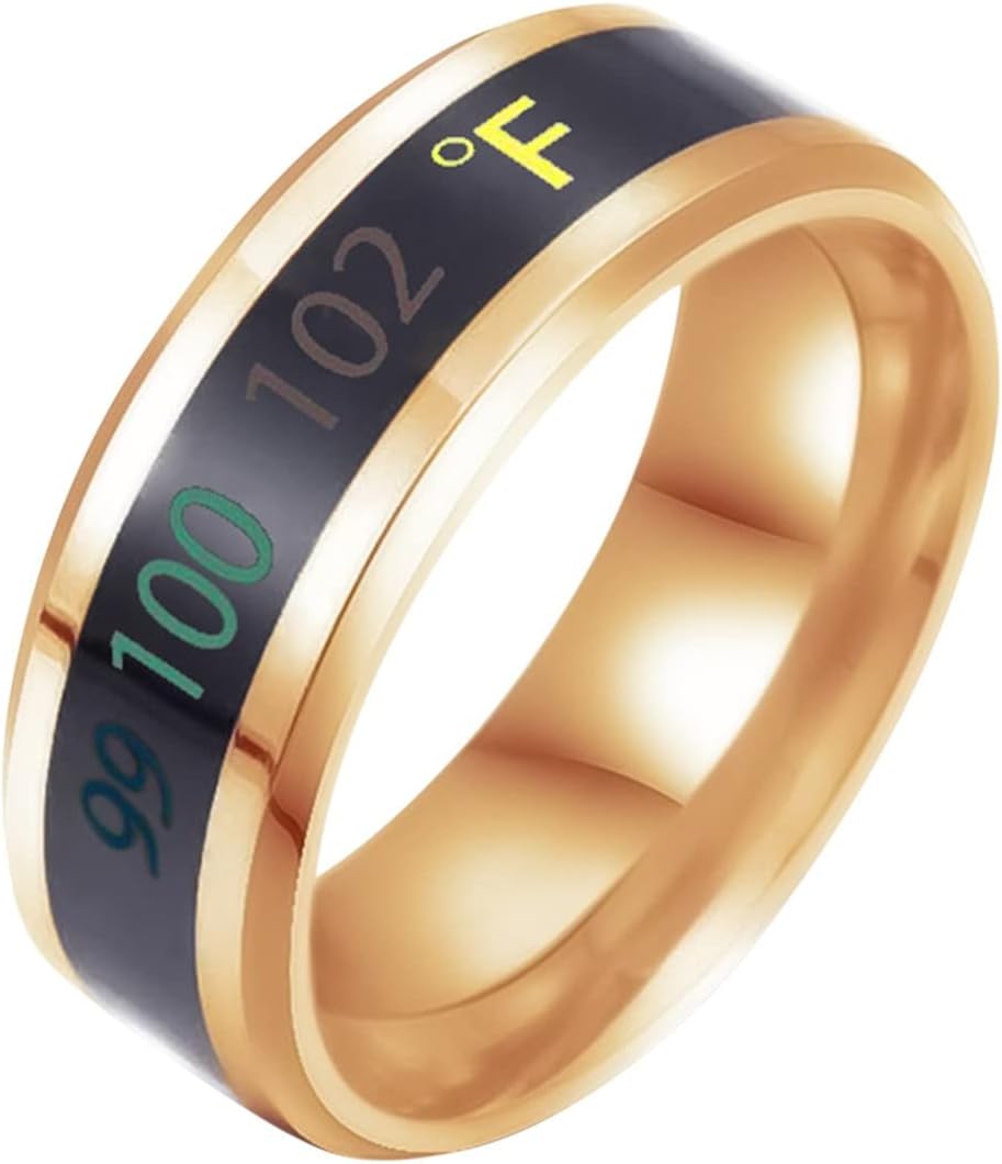 Amazon.com: up and Down Rings for Women Steel Steel Titanium Change ...