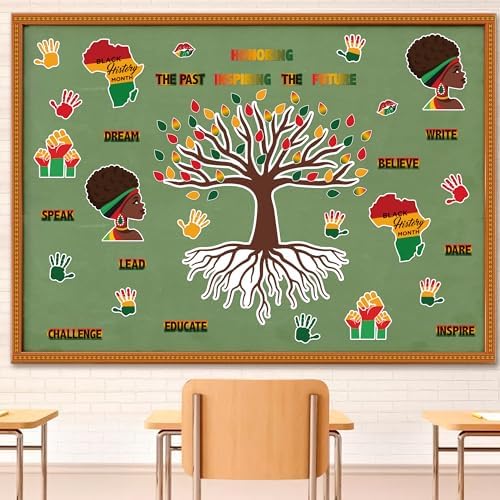 Amazon.com : 91 Pcs Black History Month Decorations for Classroom ...