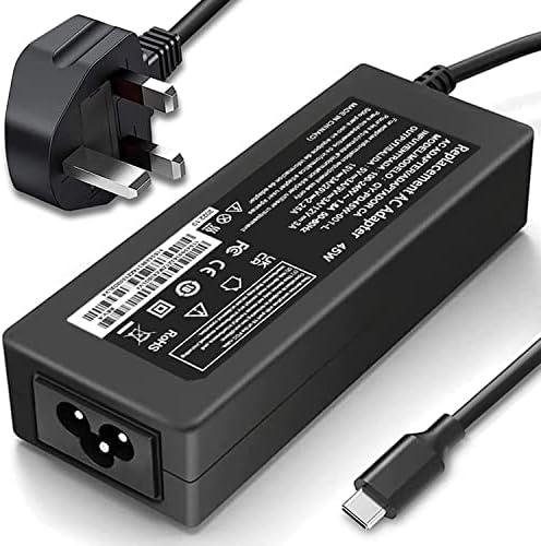 45W USB C Chromebook Charger for HP Chromebook X360 14 14a-ca0008na ...