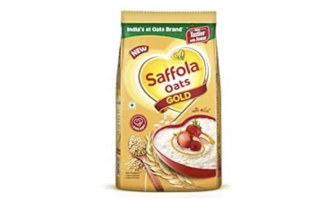 Saffola Oats Gold, Rolled Oats with Millet | High Protein & Fibre ...