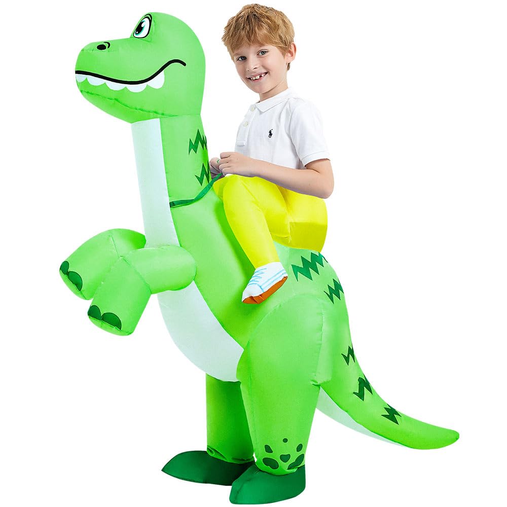 Snapklik.com : Dinosaur Costume Kids Inflatable Costume Blow Up T-rex ...