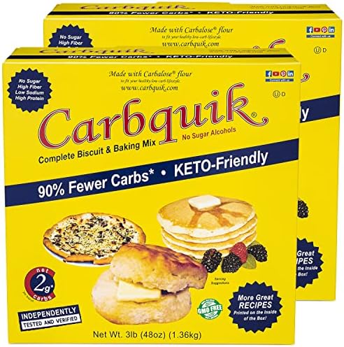 Amazon.com : Carbquik Baking Mix (3 lb. box) : Biscuit Mixes : Grocery ...