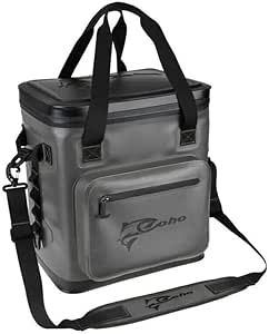 Amazon.com : Coho 24 Can Portable Cooler Bag and Lunch Box - Grey ...