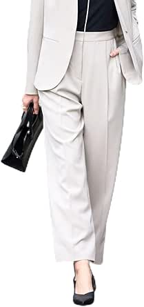 Amazon | [ICB] 【新色追加・防シワ・速乾・洗える】Fied ワイドパンツ グレージュ系 00 | ロングパンツ 通販