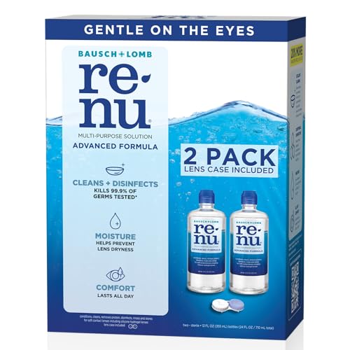 Renu Contact Lens Solution Advanced Formula Multipurpose Lens Cleaner ...